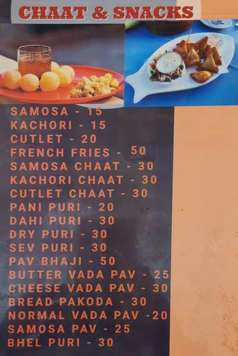 Menu at ChatPata Corner, Bengaluru