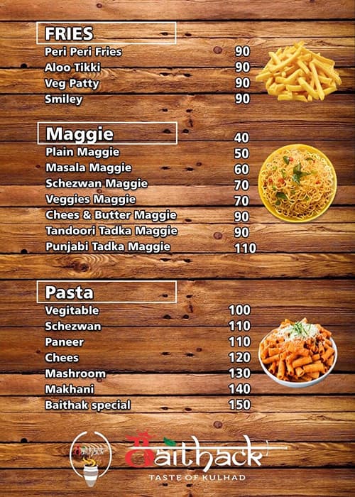 Menu of Baithak Tea And Cold Coffee Cafe, Badlapur, Thane