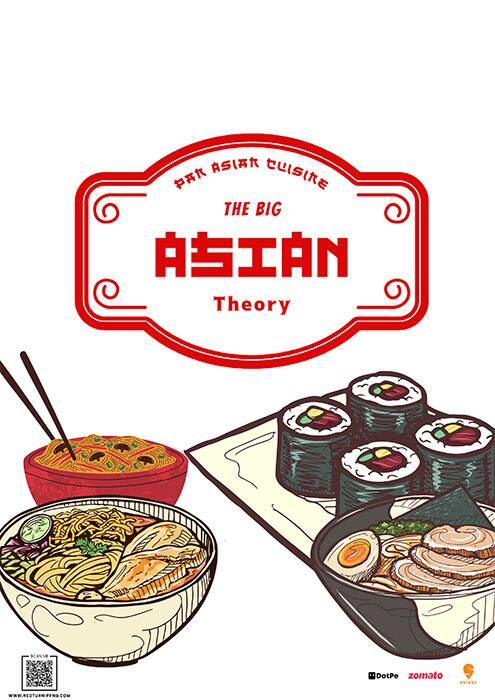 Menu of The Big Asian Theory, Panch Pakhadi, Thane West, Thane