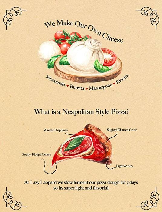 Menu of Lazy Leopard, Gopalapuram, Chennai