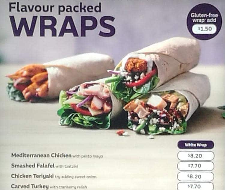 Menu at Subway Westfield Queensgate, Wellington, Kiosk K032 Westfield ...