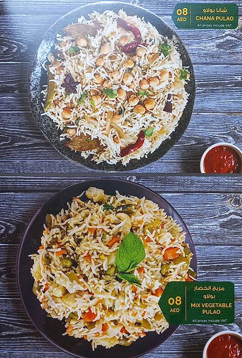 Menu of White Falcon, Al Khabaisi, Dubai