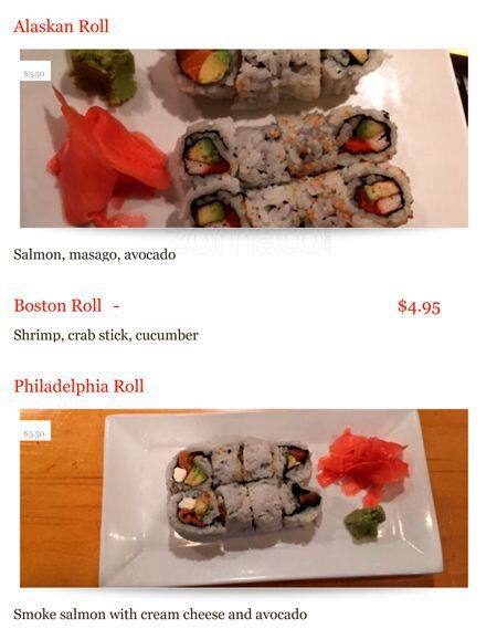 Menu at Otani Japanese Steak and Seafood House restaurant, Fredericksburg