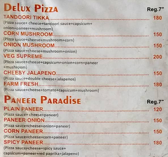 Menu of If Pizza, Pandav Nagar, New Delhi