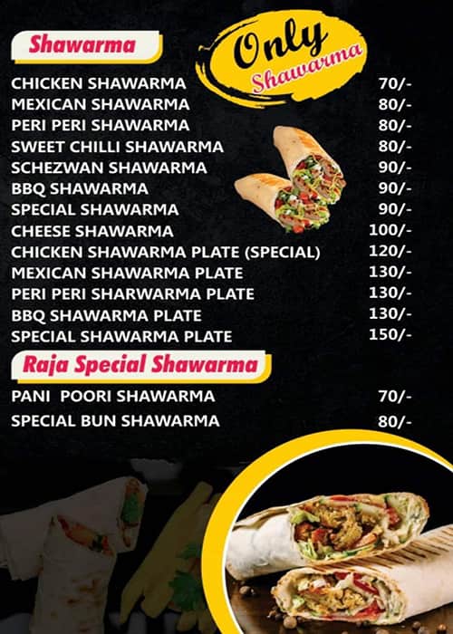 Menu of Makers Of Shawarma, Ambattur, Chennai