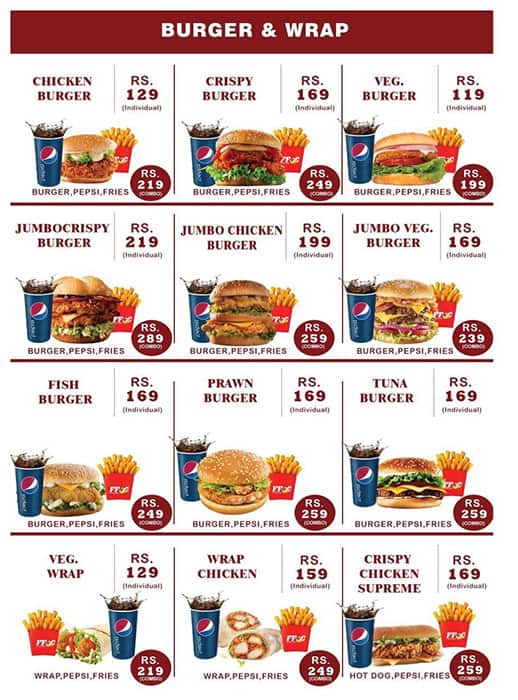 Menu at FFC Fried Chicken, Thrissur