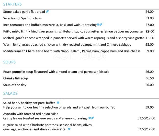 Menu at Fiamma Restaurant, London, 225 Edgware Rd