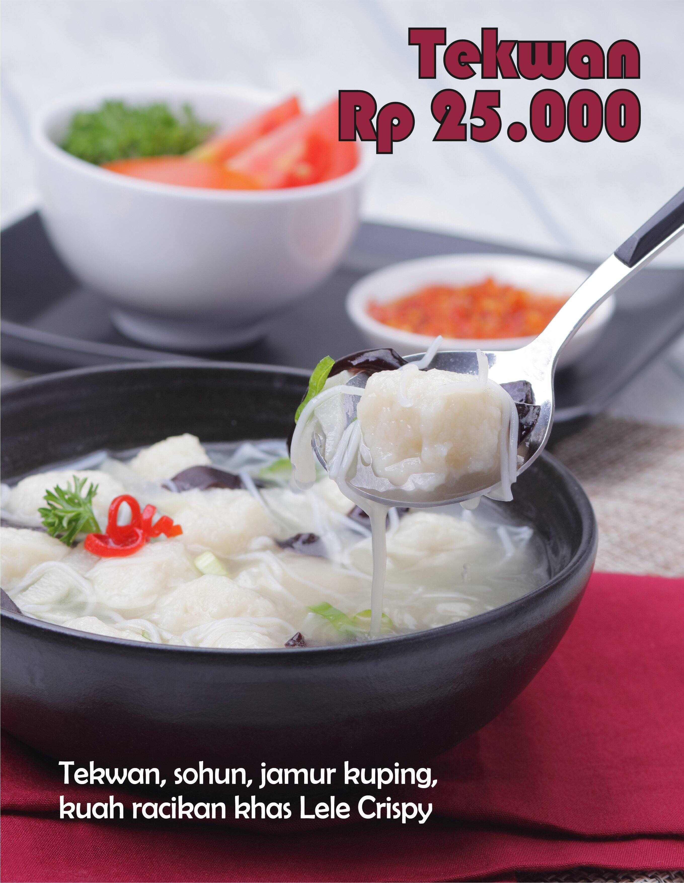 Menu at Lele Crispy cafe, Jakarta, Mampang Prapatan IV