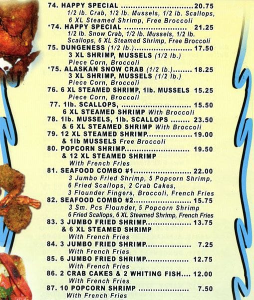 Menu at Happy Inn pub & bar, Darby, 11 Main St