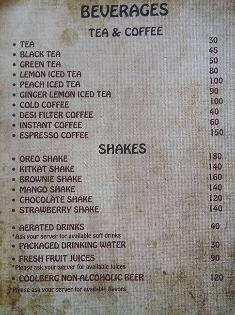 Menu at Aamaya Multi Cuisine, Pune