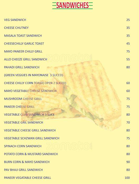 Menu at Temptation, Mumbai, Shop 9