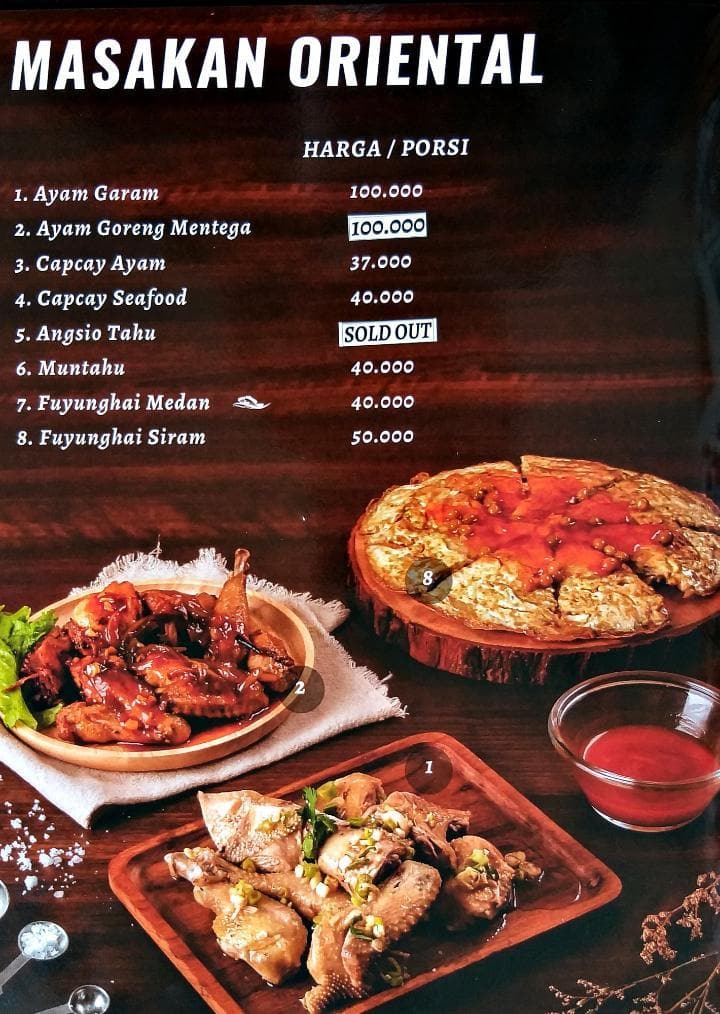 Menu at Red Snapper Seafood & Resto restaurant, Jakarta