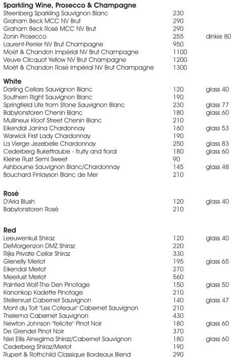 tashas Menu, Menu for tashas, V & A Waterfront, Cape Town - Zomato SA