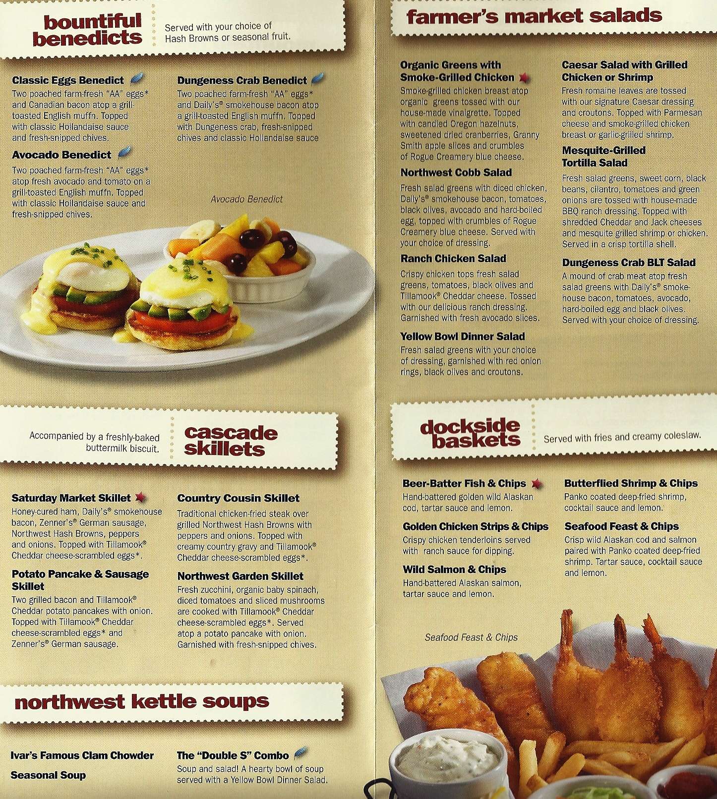 Menu at Elmer's Restaurant (Albany, OR), Albany