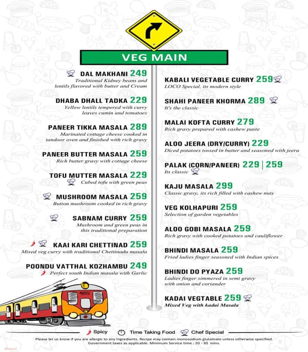 Menu at LOCOFEAST - Theme Restaurant, Chennai, 15A