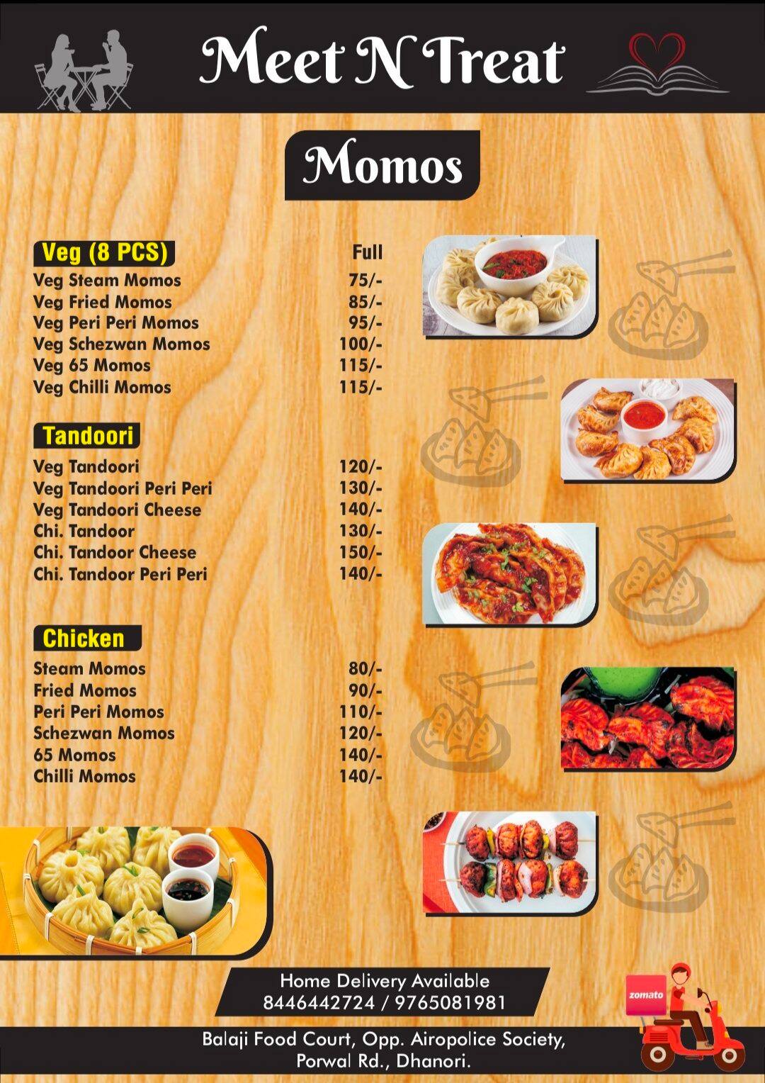 Menu of The New Arabian Cafe, Lohegaon, Pune