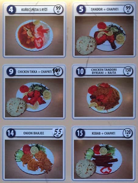 Menu at HALAL FAST FOOD, Prague