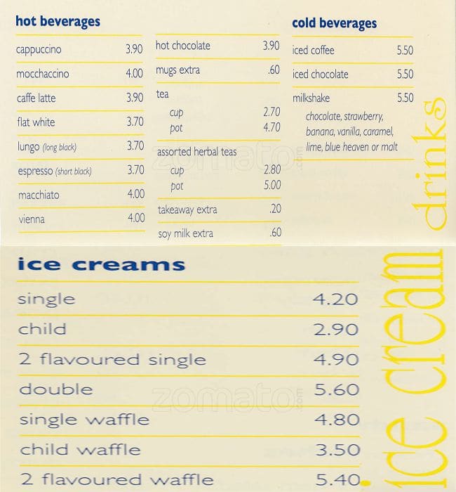 Menu at Largs Bay Kiosk fast food, Largs Bay