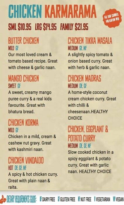 Menu at Miss India Redcliffe - Opening Soon! restaurant, Redcliffe ...