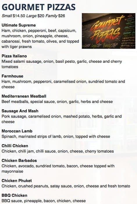 Menu at Matteo's Gourmet Pizza pizzeria, High Wycombe