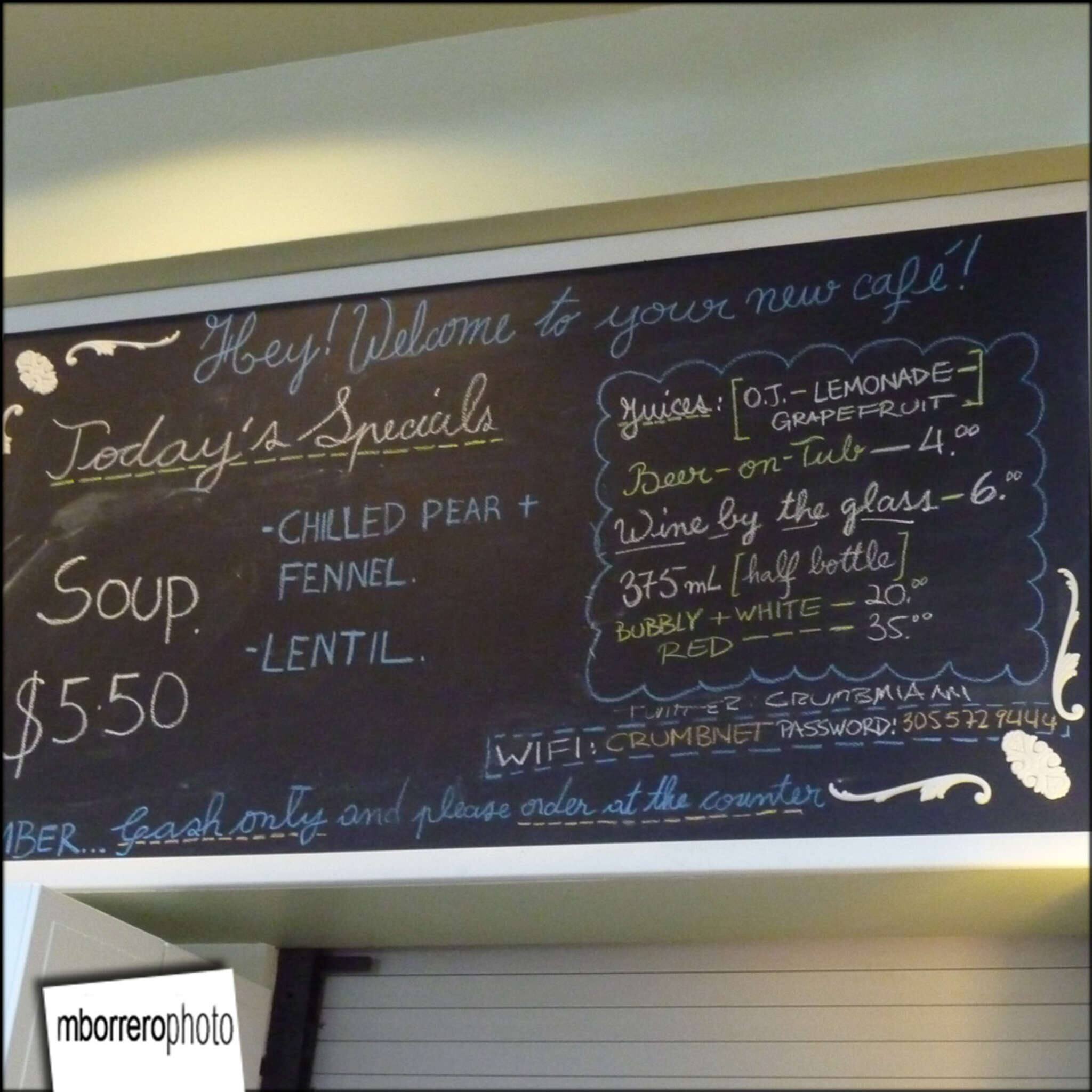 Menu at Crumb on Parchment fast food, Miami, NE 2nd Ave