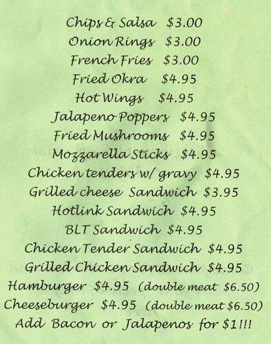 Menu at Dallasite Billiards pub & bar, Dallas