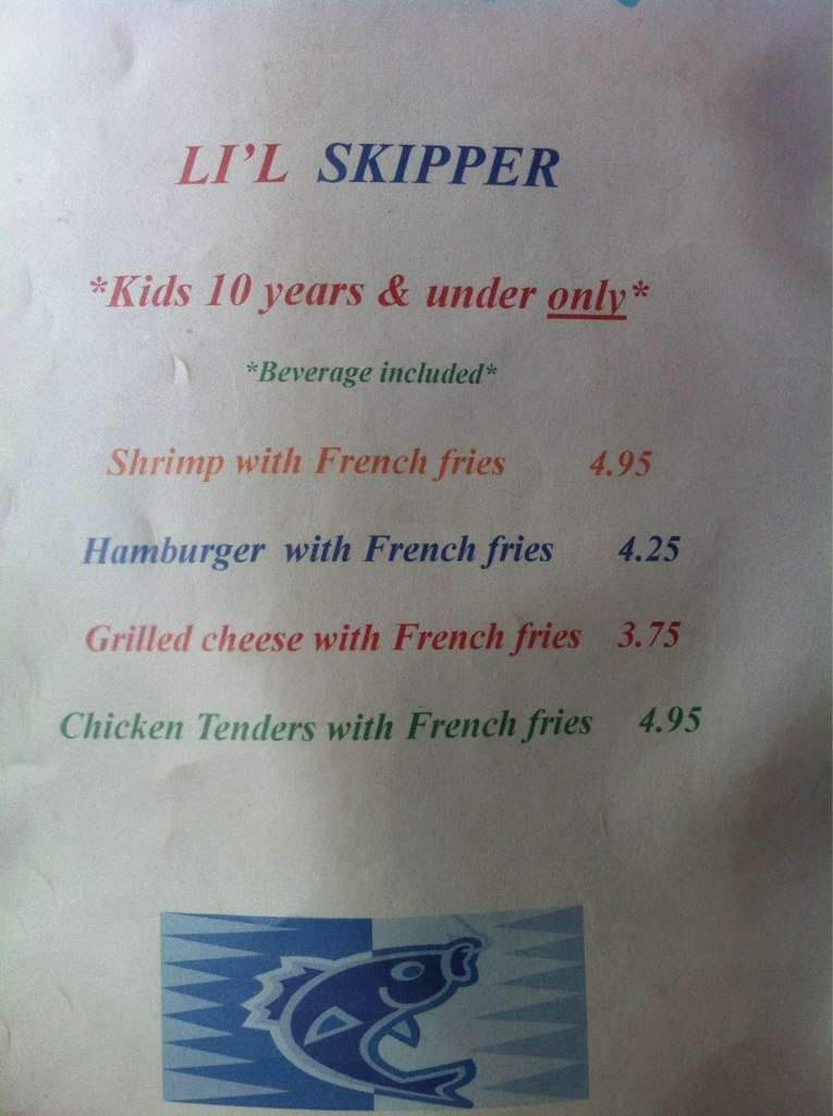 Menu at Rivercrest Lighthouse Marina Restaurant and Lounge, Madison