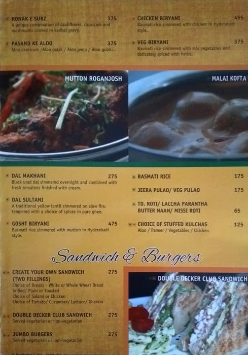 Menu at Cafe Pacific, Delhi, Plot No