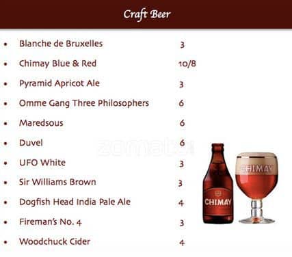 Menu at Chocolate Secrets pub & bar, Dallas