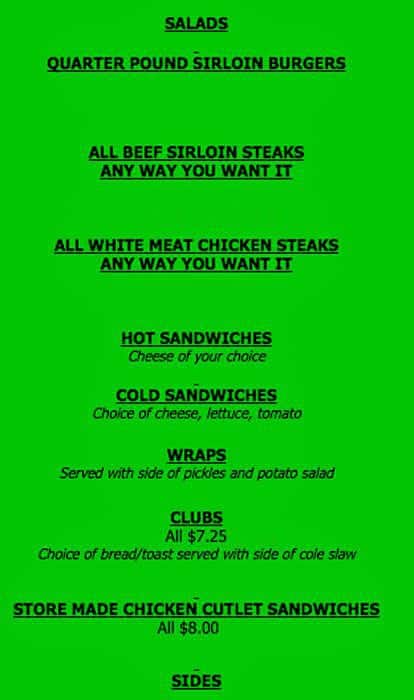 Carta de McCormick Deli, Municipio de Upper Darby