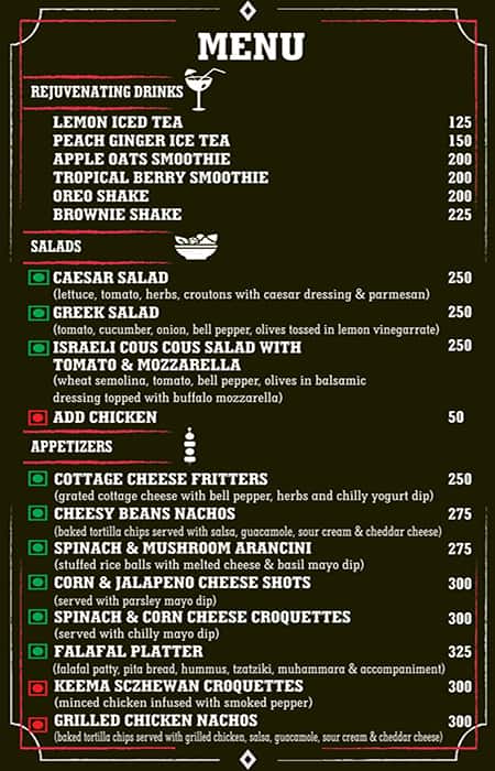 Menu at The Pink Salt, Jaipur