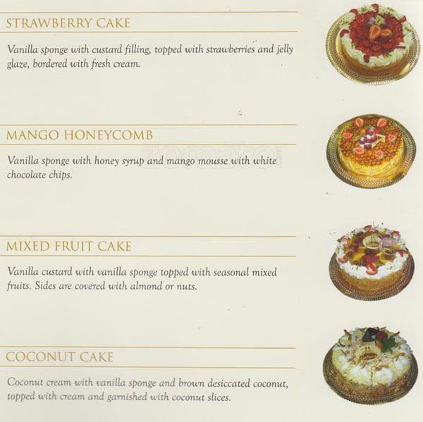 Menu at Gateaux desserts, Dubai, Al Sahab Tower