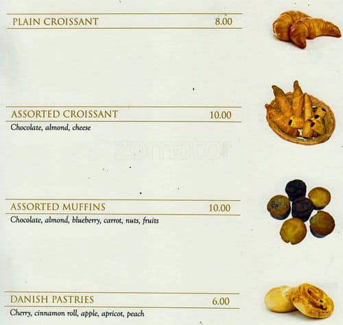 Menu at Gateaux desserts, Dubai, Al Sahab Tower