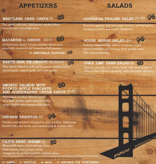 Menu at Cravin Cajun restaurant, Dubai