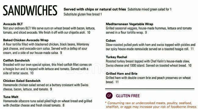 Menu at Brontë Bistro at Joseph-Beth pub & bar, Lexington, 161 ...