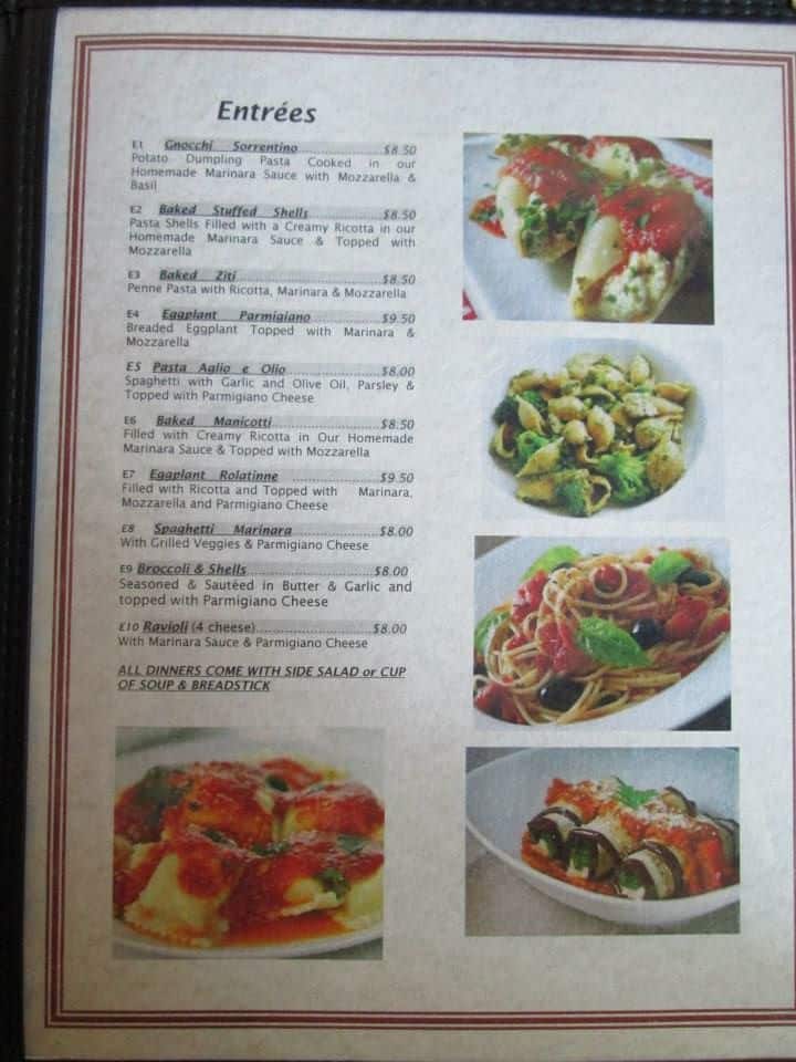 Menu at Nina's 5 Star Veggie Pizza pizzeria, Scranton