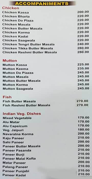 Menu at Lords Restaurant, Kolkata, 12no