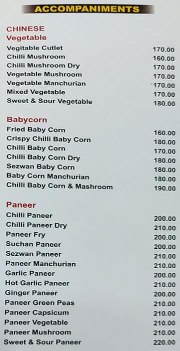 Menu at Lords Restaurant, Kolkata, 12no