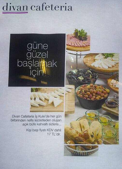 Carta de Divan Kafeterya, Estambul, Buyukdere Cad. Pembegul Sok. Iskule ...