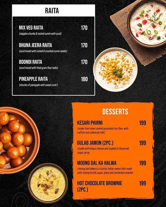 Menu of The Barbeque Company, Sector 85, Gurgaon