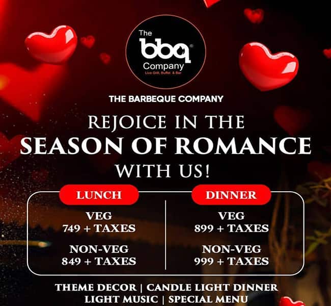 Menu of The Barbeque Company, Sector 85, Gurgaon