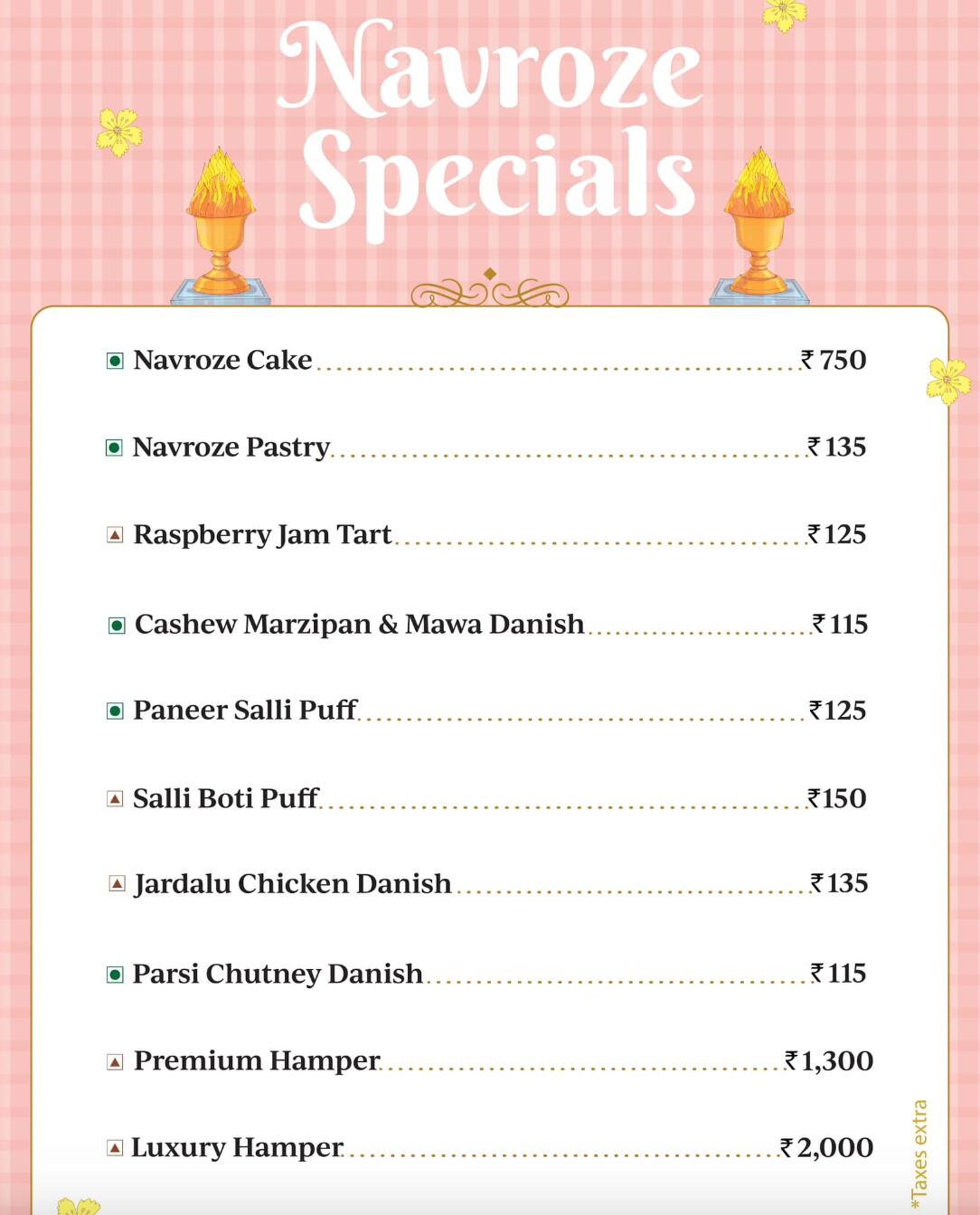 Menu of Theobroma, Hazratganj, Lucknow