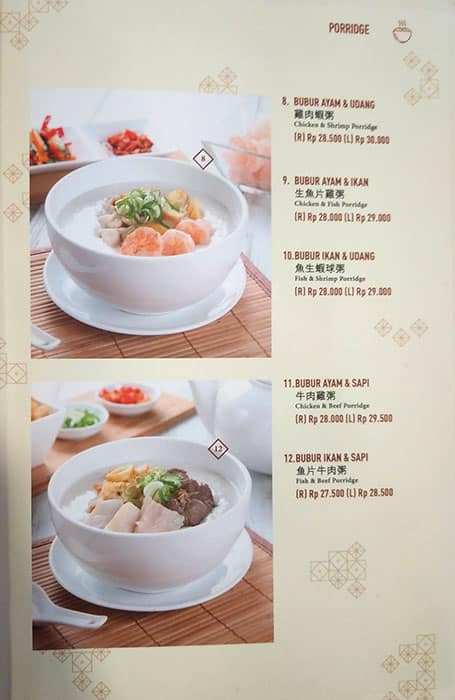 Menu at Ta Wan restaurant, Jakarta, Mall Of Indonesia Lantai 1 Unit A #6-8