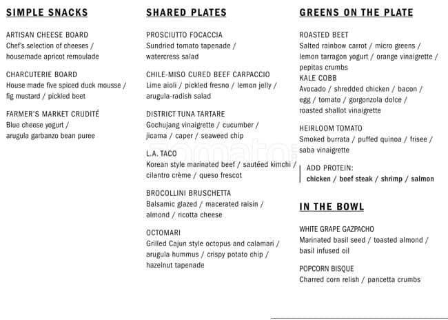 Menu at Grizzly's Wood-Fired Grill steakhouse, Eau Claire