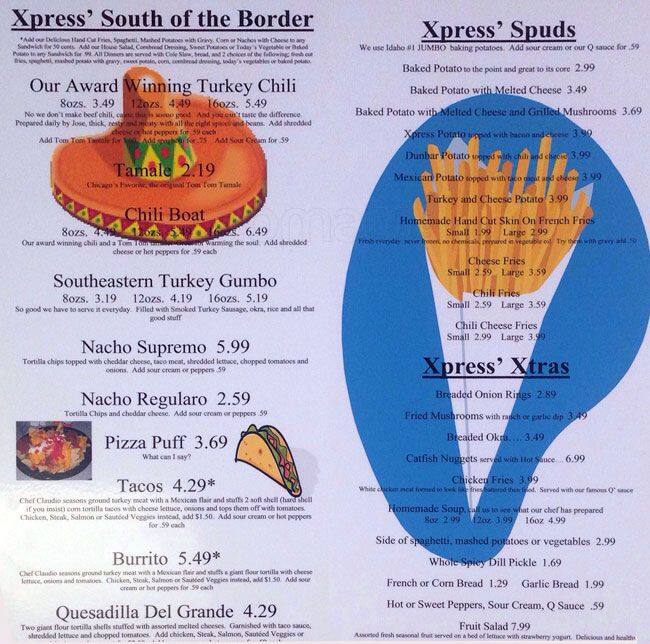 Menu at The Chicago Rib House BBQ, Chicago