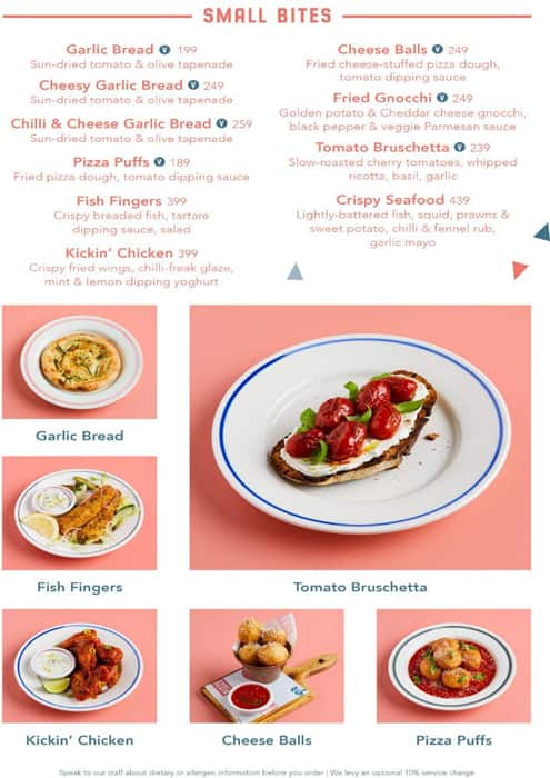 Menu at Jamie's Pizzeria - By Jamie Oliver, Hyderabad