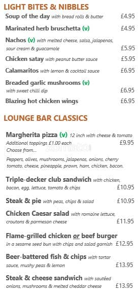 Menu at Gem Fitzrovia Hotel restaurant, London