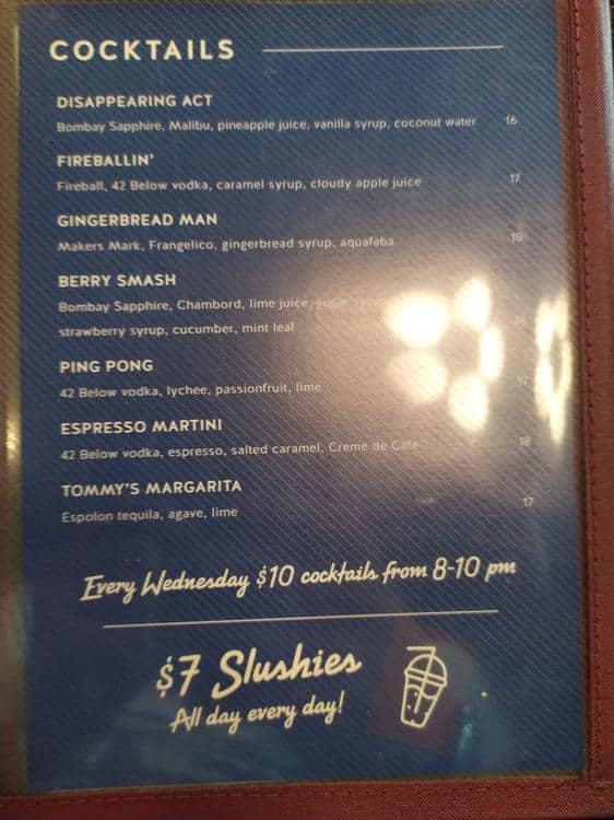 Menu at Regent Hotel pub & bar, Kingsford, 416-418 Anzac Parade
