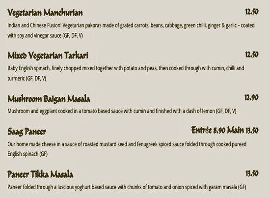 Menu at Beyond India | Modbury restaurant, Modbury North, 108 Kelly Rd