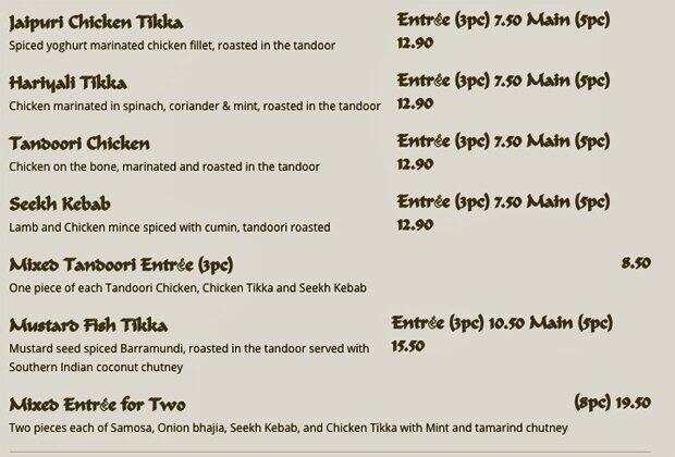 Menu at Beyond India | Modbury restaurant, Modbury North, 108 Kelly Rd